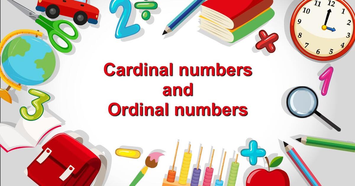 Презентація з англійської мови Cardinal and ordinal numbers in English ...