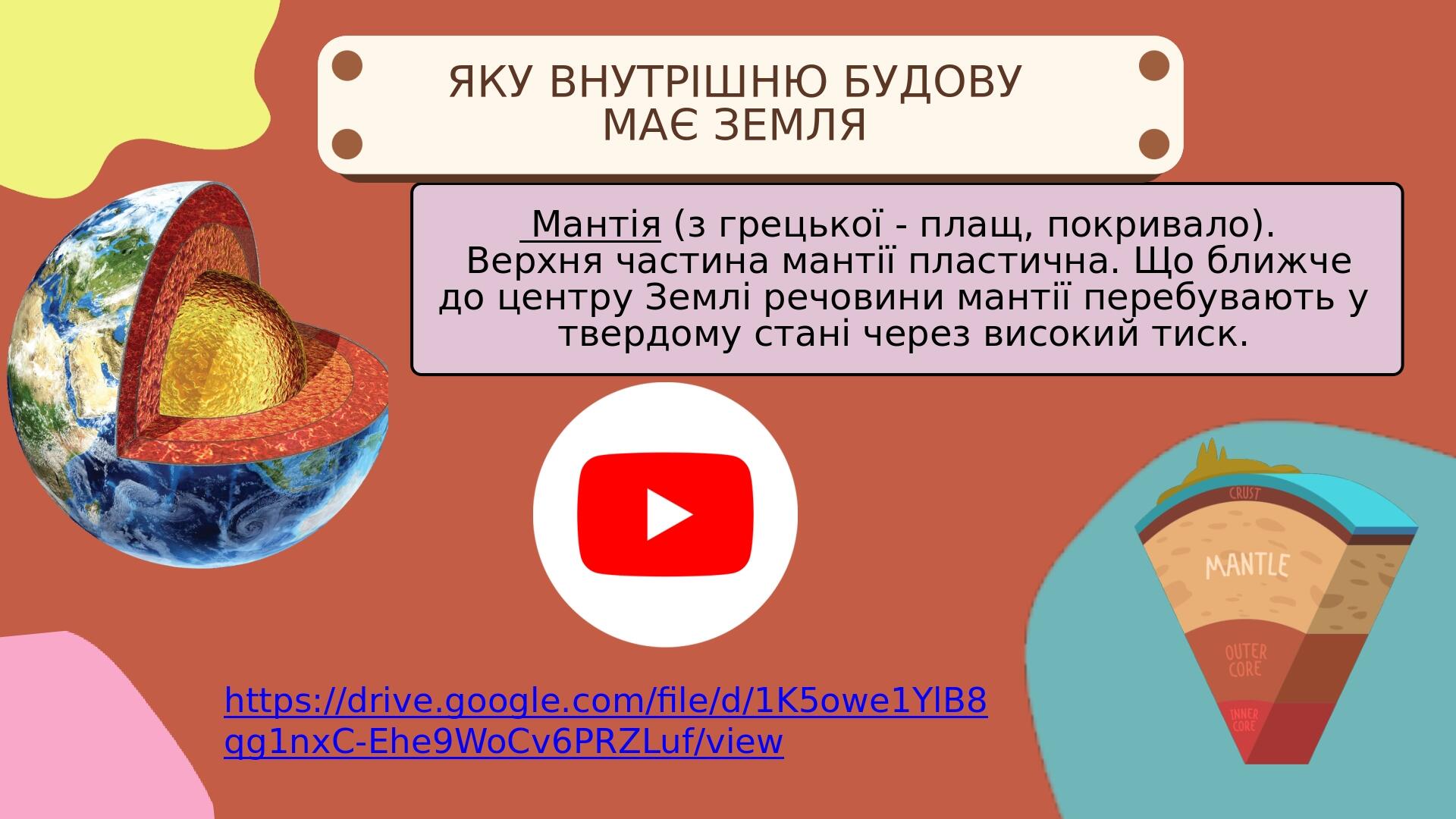 Яку будову має Земля 5 клас НУШ Презентація Пізнаємо природу
