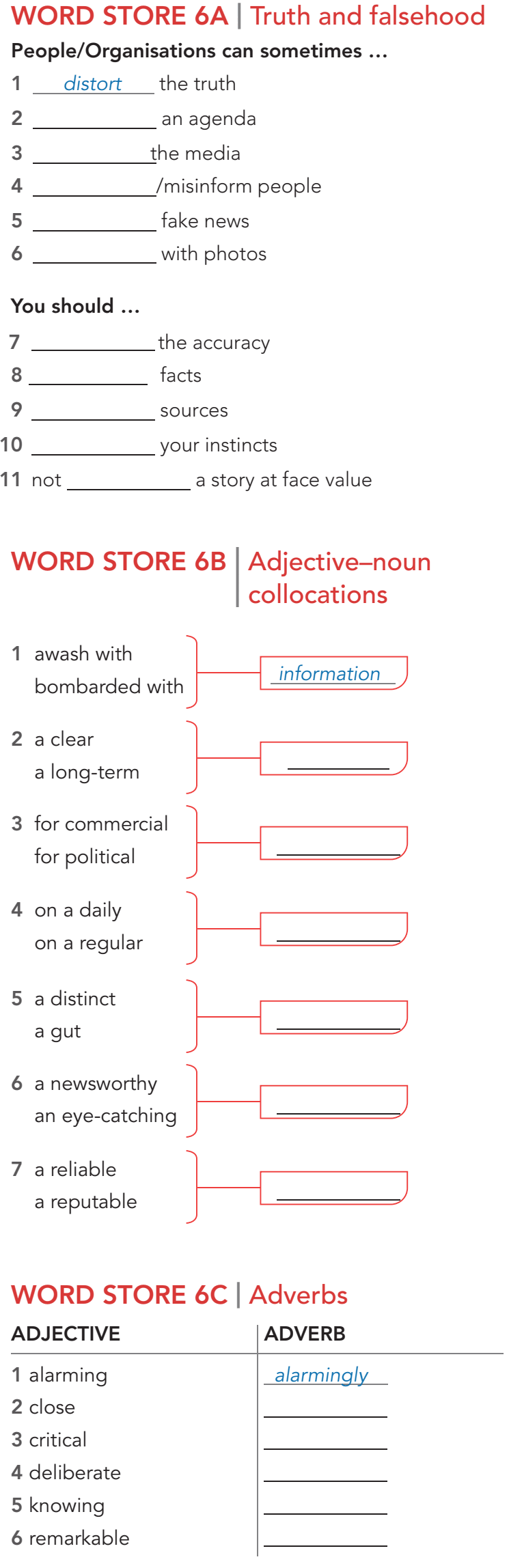 6.1 Word Store 6A-6C | Урок на 3 завдання. Англійська мова