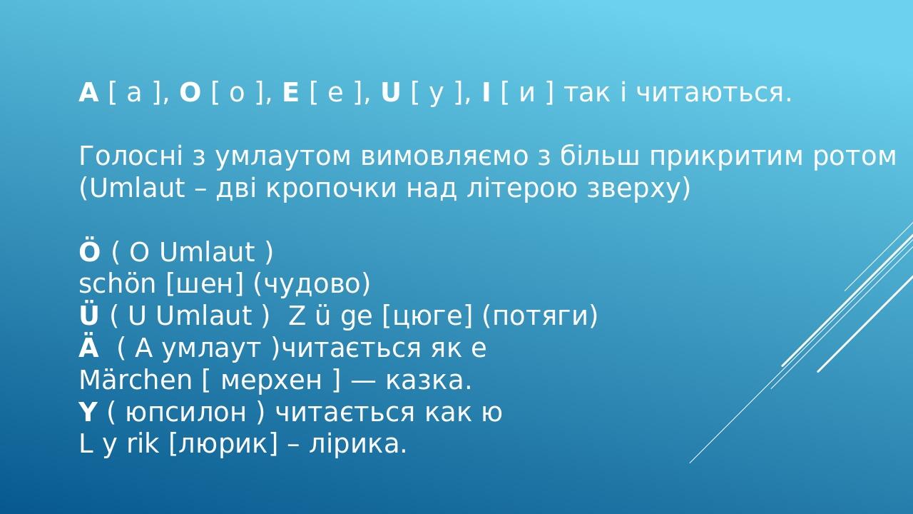 Мультимедійна презентація Навчання читанню Ілюстрації Німецька мова