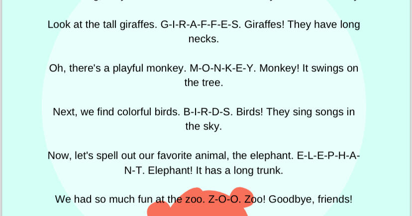 Reading for kids 👧 At the zoo! | . Англійська мова