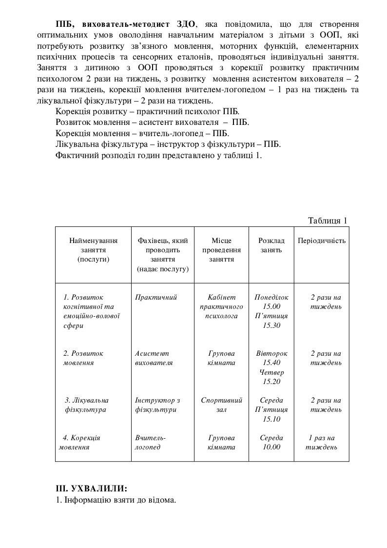 Зразок протоколу №1 засідання КППС | Інші методичні матеріали ...