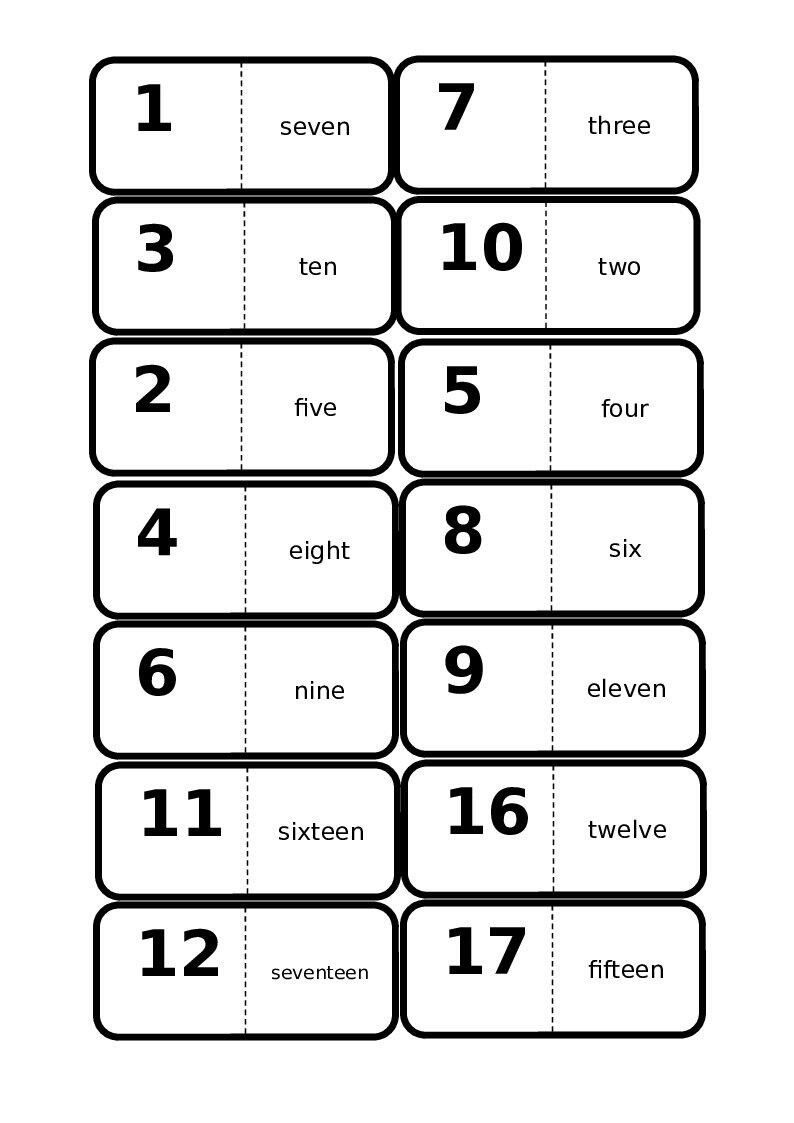 Доміно "Цифри 1-30"/ Domino "Numbers 1-30" | Інтерактивні матеріали ...