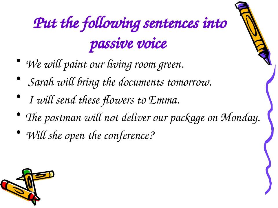 Презентація "Future Simple Passive Voice " | Презентація. Англійська мова