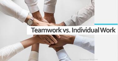 Презентація до уроку Teamwork vs. Individual Work 8 клас | Презентація ...