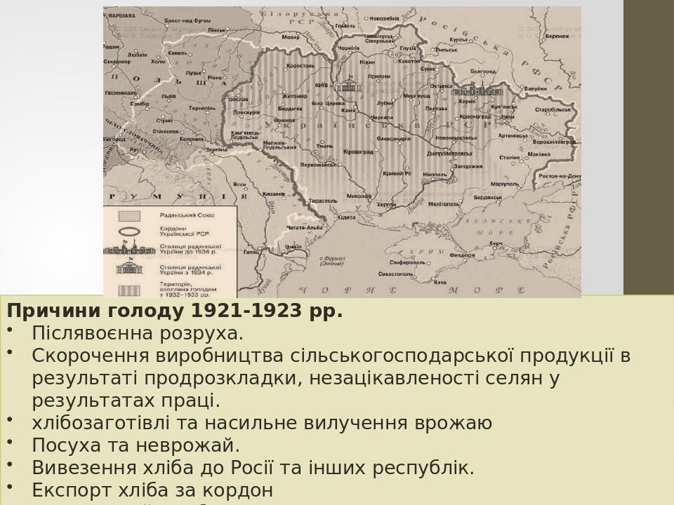 Голод 1921–1923 рр.. Повстанський рух в Україні 1921–1923 рр. | Презентація. Історія України