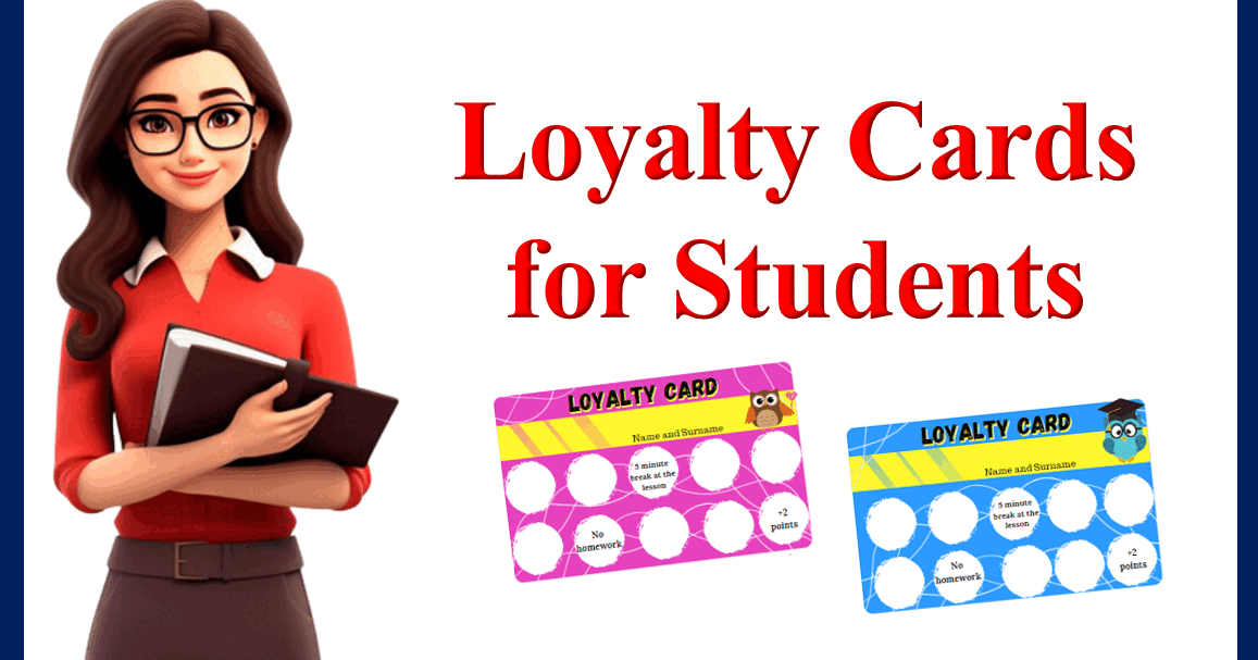 Loyalty Cards for Students | Інтерактивні матеріали. Англійська мова