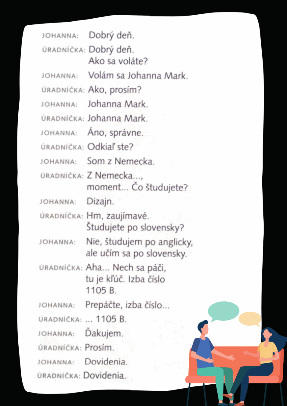 Formálna a neformálna komunikácia | Урок на 6 завдань. Різне