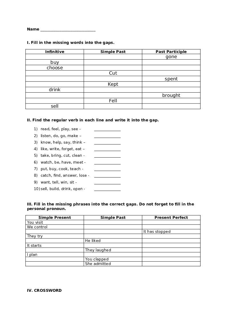 Неправильні дієслова Irregular Verbs Grammar Exercises Grammar Practice Тест Англійська мова