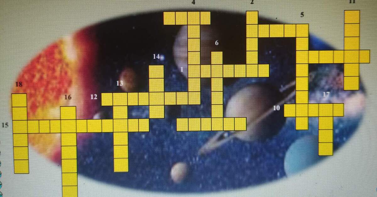 Кросворд з ЯДС для учнів 4 класу на тему Як влаштована Сонячна система Інтерактивні