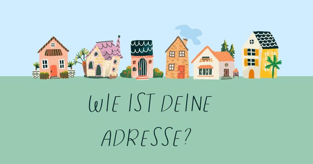Wie ist deine Adresse? | Тест на 12 запитань. Німецька мова